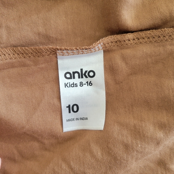 Anko | Shirts & Tops | Nwt Anko Kids Brown Shortsleeve Tee Vintage ...
